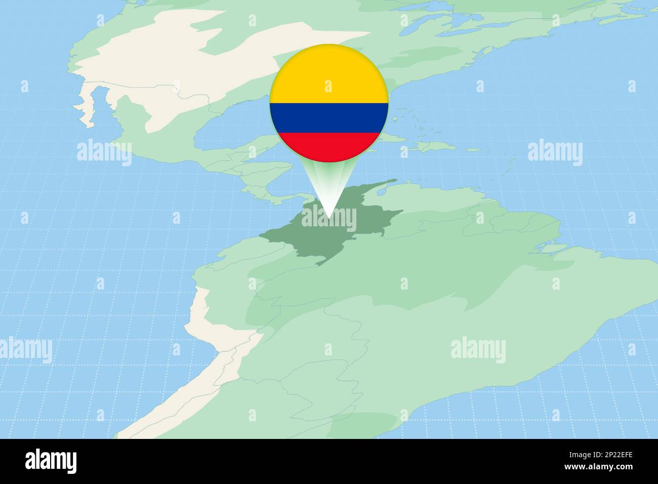 Colombia relief map Banque d'images vectorielles - Alamy