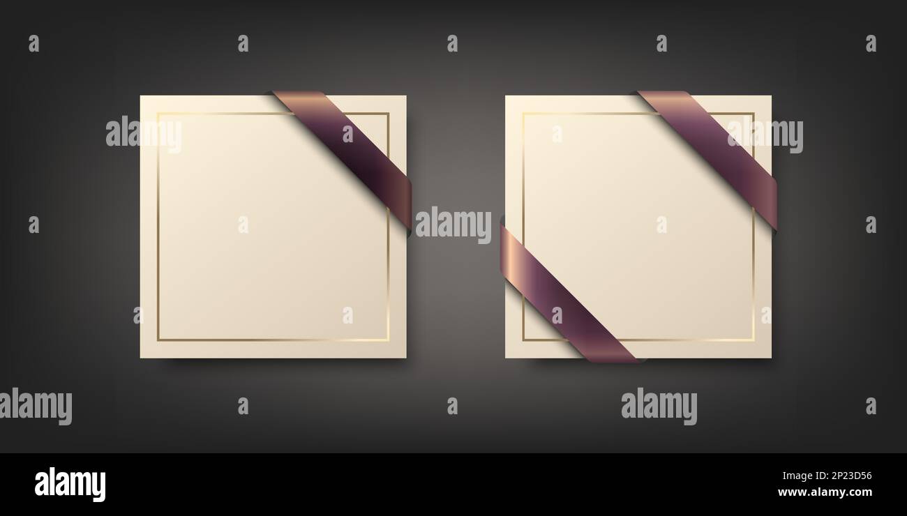 Carte vierge à motif vectoriel carré. Livret, carte postale, modèle de ...