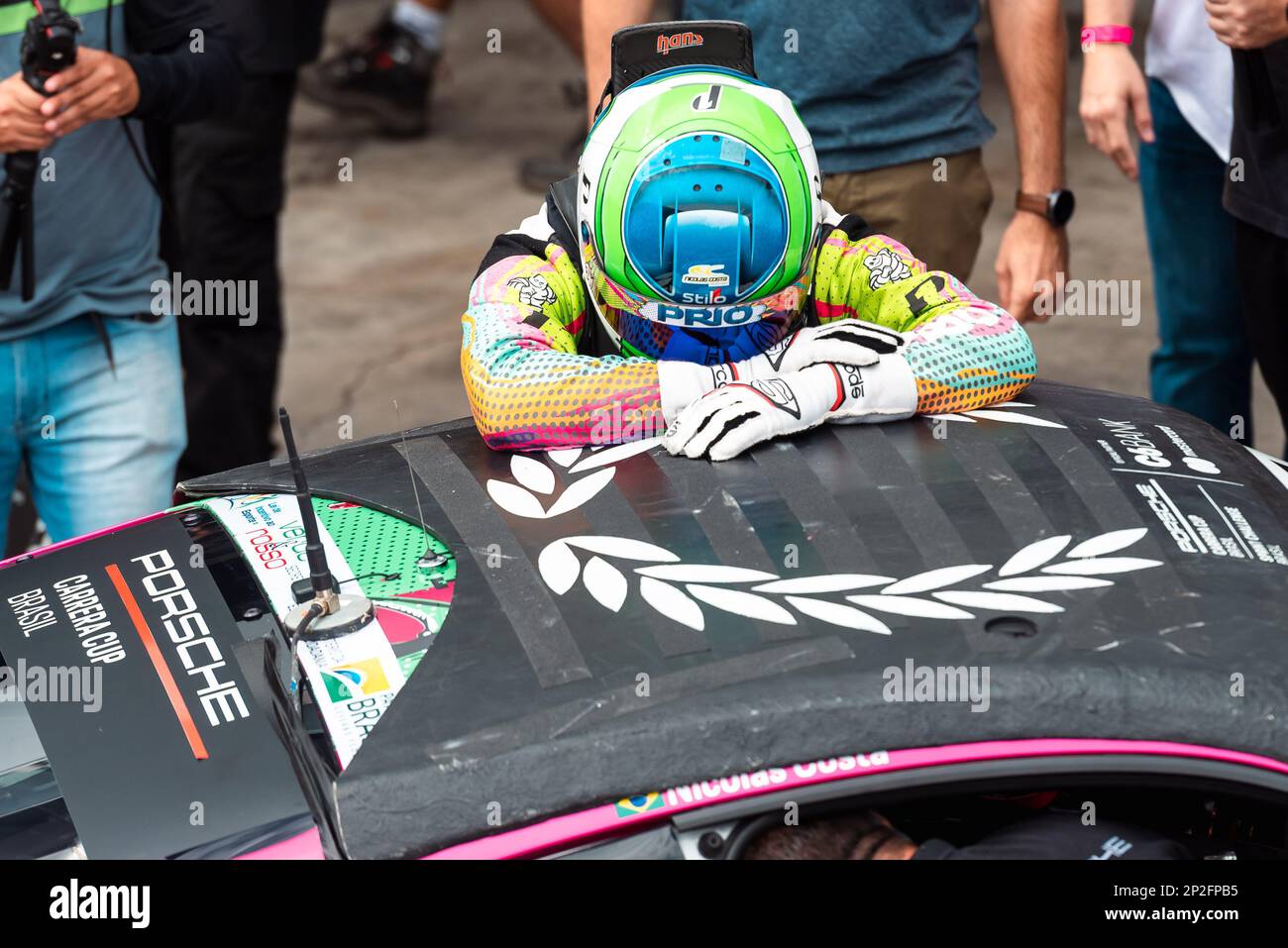 SÃO PAULO, SP - 04.03.2023: 1 ÉTAPES PORSCHE CUP BRÉSIL - Nelson Costa remporte la course 1 ...