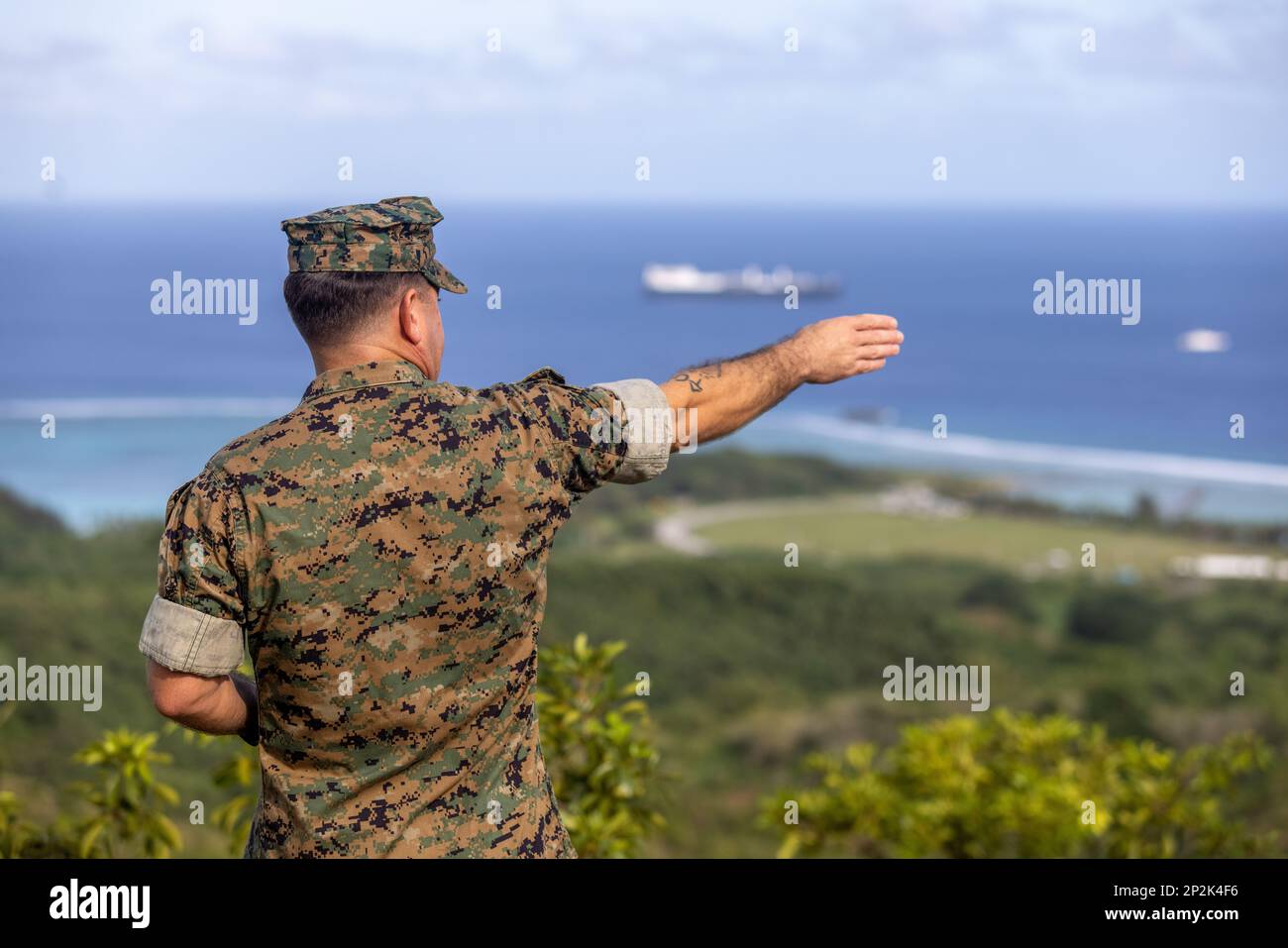 ÉTATS-UNIS Corps maritime le Maj Sean Fay, officier des opérations ...