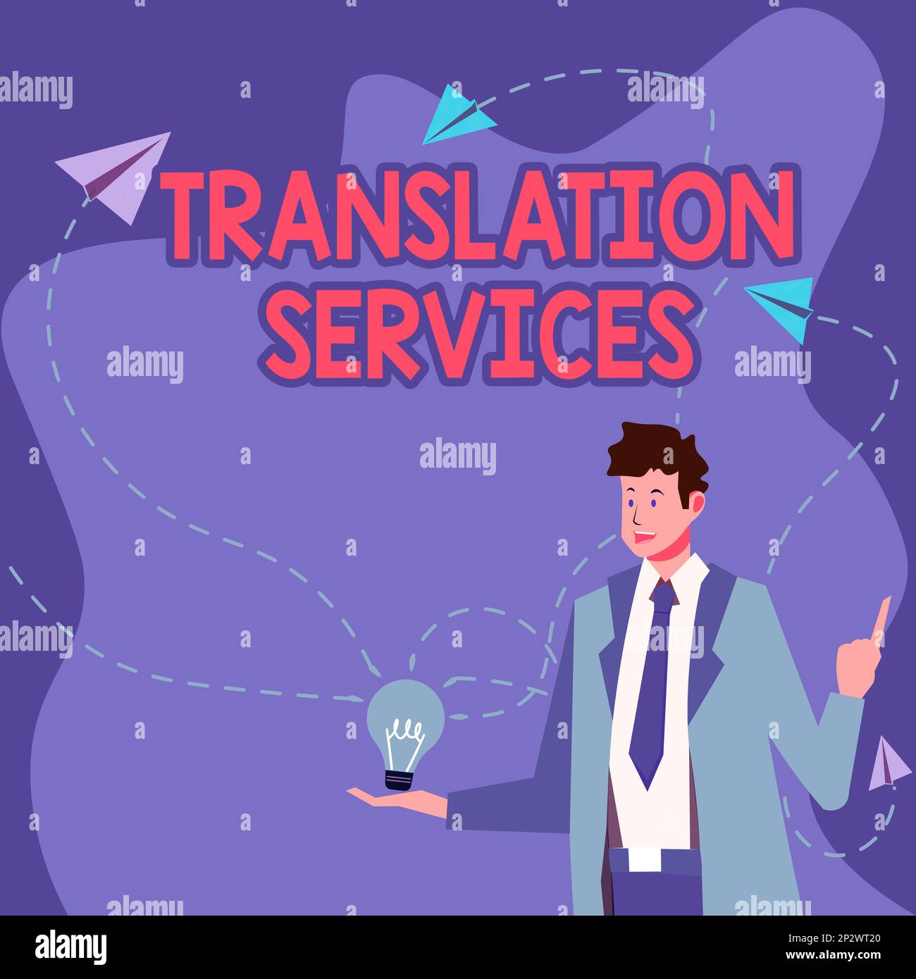 Écriture affichage de texte Services de traduction. Concept signifiant ...