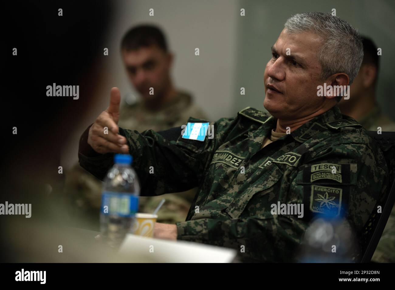 Brig. Le général Roosevelt Leonel Hernandez Aguilar, commandant de l ...