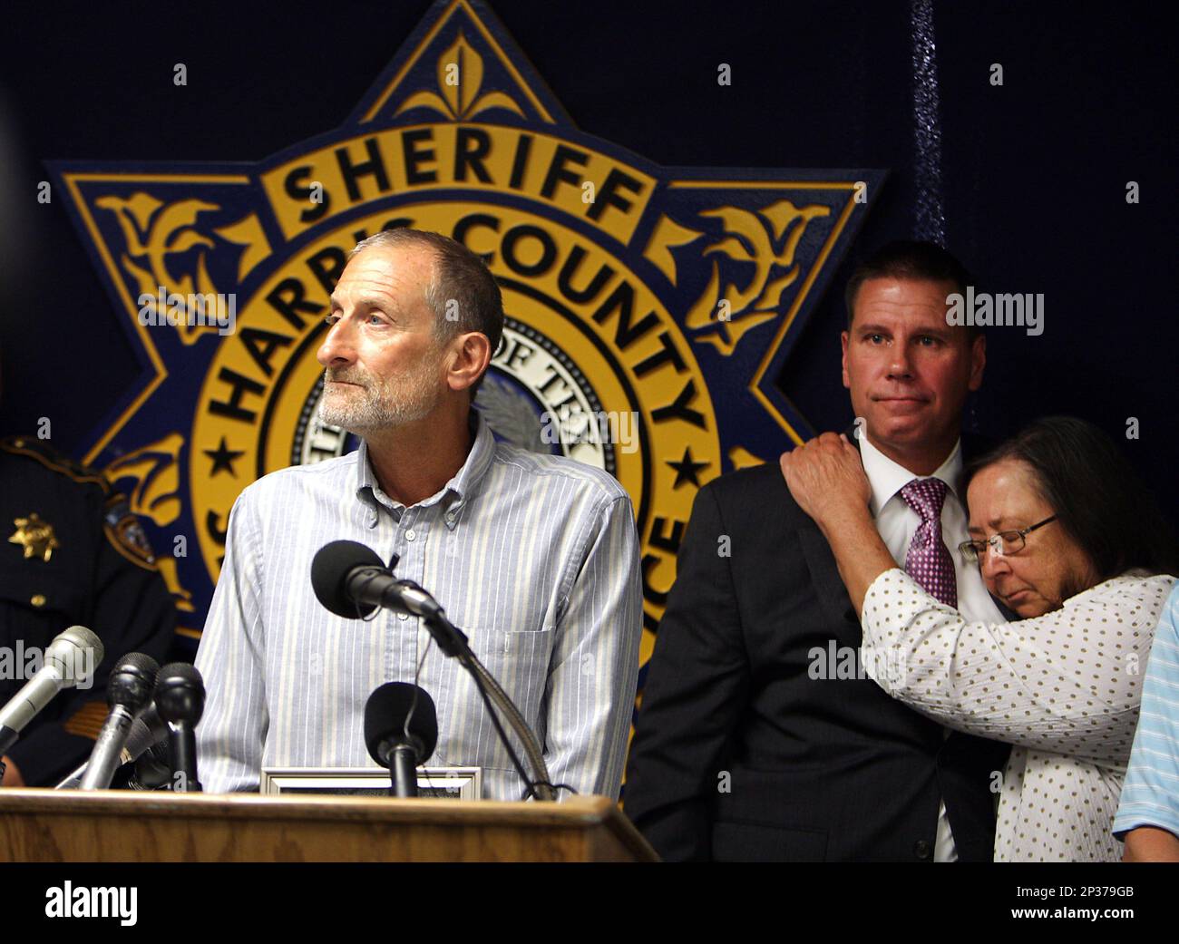 Robert Majewski, left, speaks about his daughter Ruth Majewski, as his ...