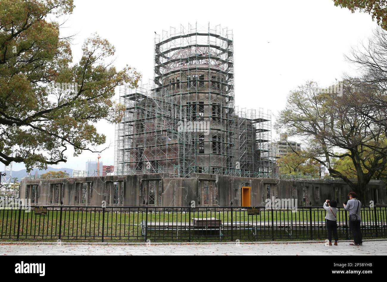 A photo shows the construction of the building now known as the Atomic ...