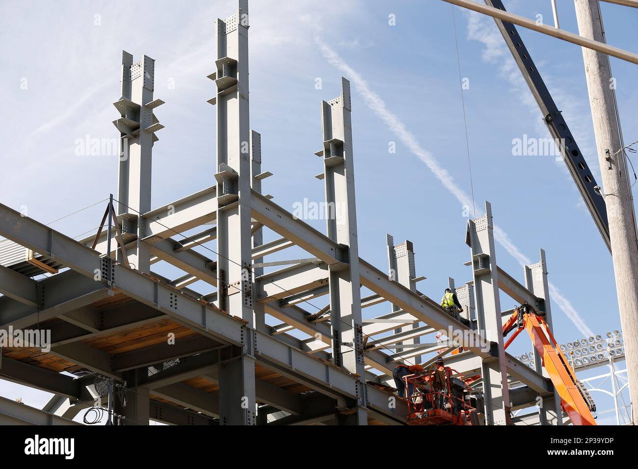 A general view of the exterior of Wrigley Field, home of the Chicago ...