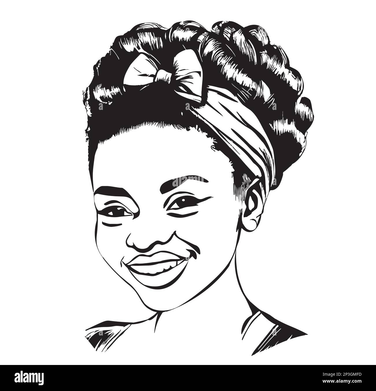 Portrait De Jeune Fille Africaine Banque Dimages Noir Et Blanc Alamy