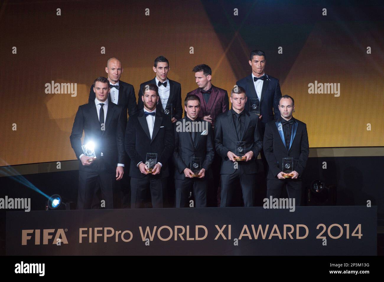 First row from left: Manuel Neuer, Sergio Ramos, Philipp Lahm, Toni ...