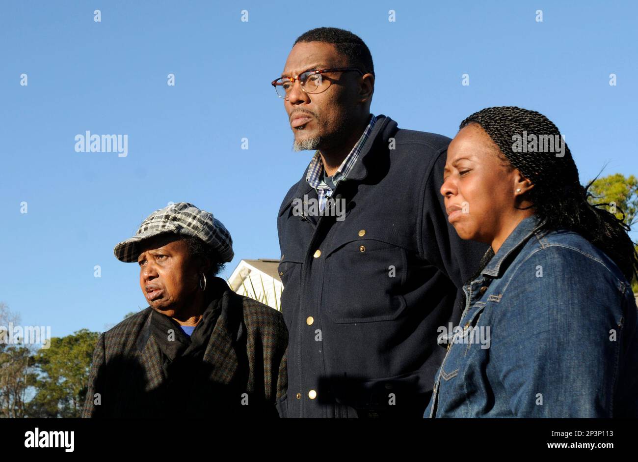 The family of missing Jayden Morrison, from left, his grandmother ...