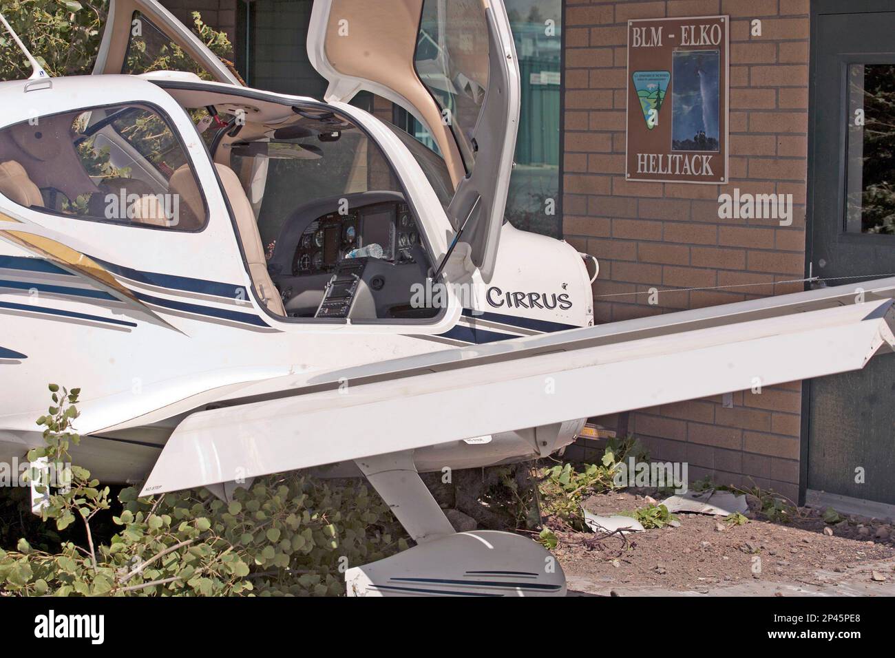 A single-engine Cirrus aircraft narrowly missed the Nevada Division of ...