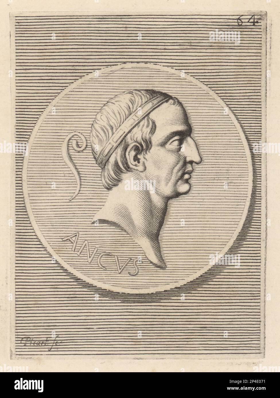 Ancus Martius, légendaire quatrième roi de Rome, qui a régné pendant 24 ...