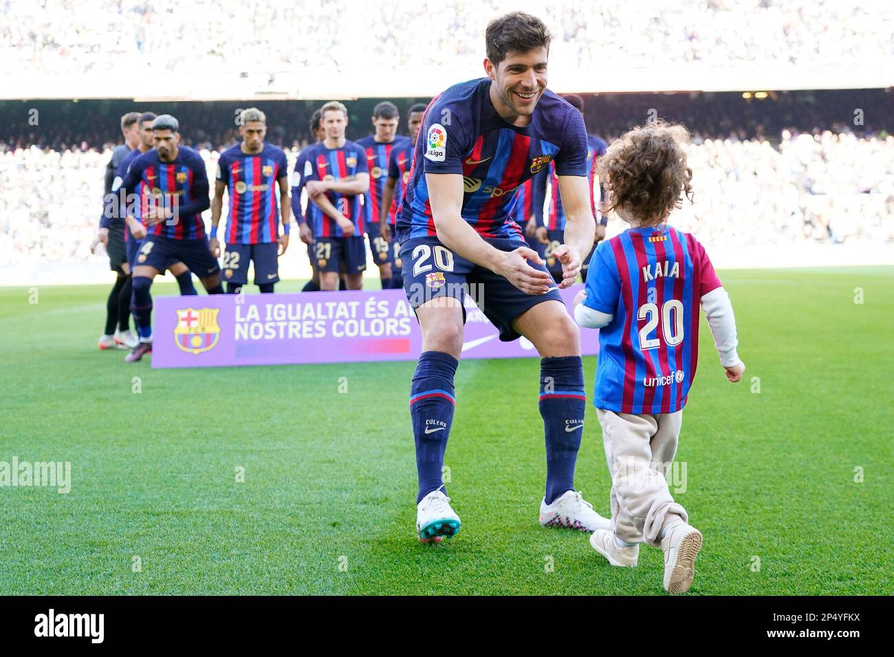 Barcelone, Espagne, 05/03/2023, Sergi Roberto du FC Barcelone et sa ...