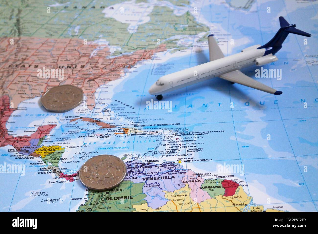 Mappa turistica di barbados Banque de photographies et d’images à haute ...