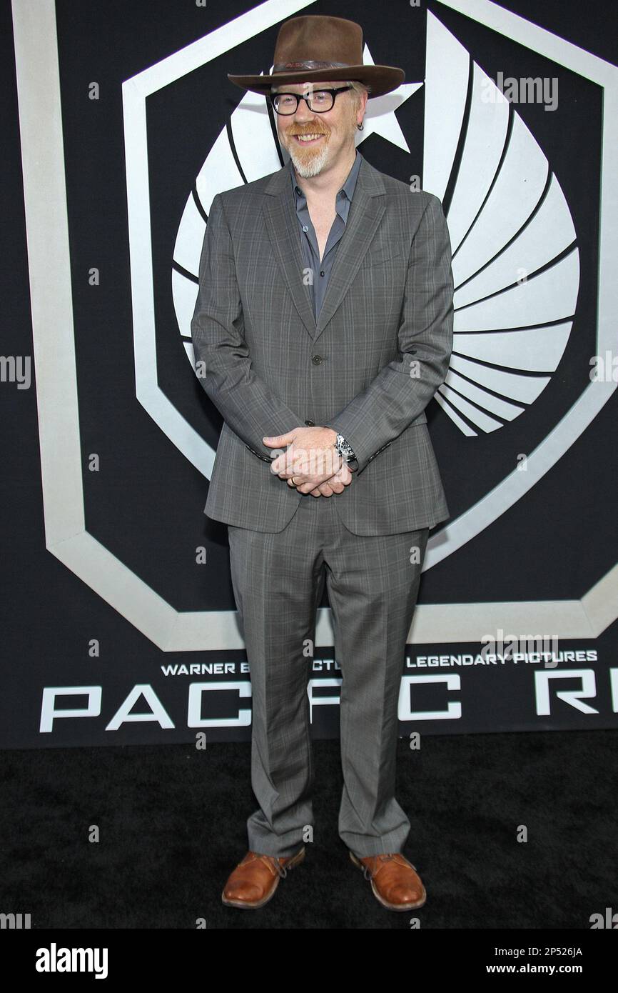 TV personality Adam Savage attends the premiere Of Warner Bros ...