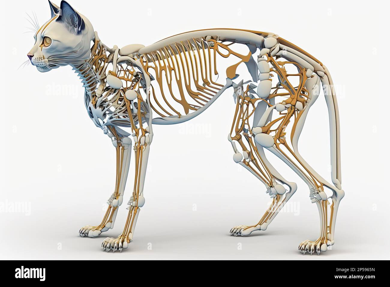 Anatomie du chat squelette Banque de photographies et d’images à haute ...