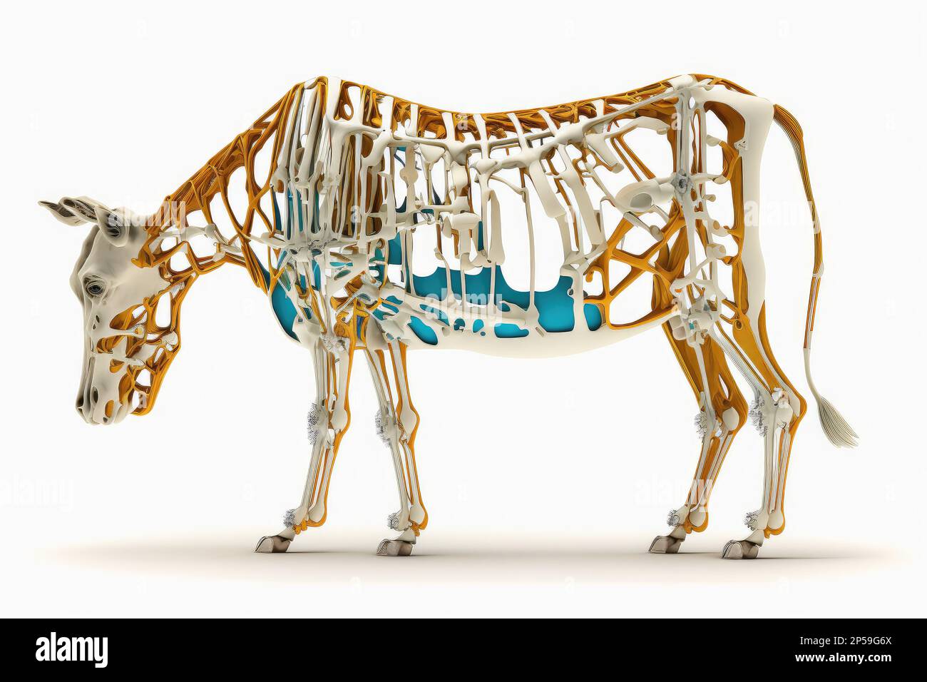 Anatomie vache Banque d'images détourées - Alamy