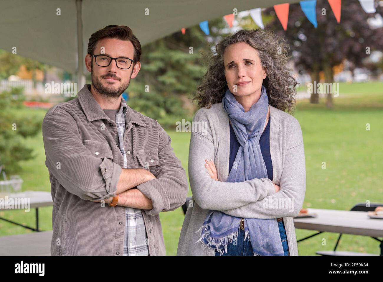 LE CHEMIN DE RETOUR, de gauche à droite: Evan Williams, Andie MacDowell ...