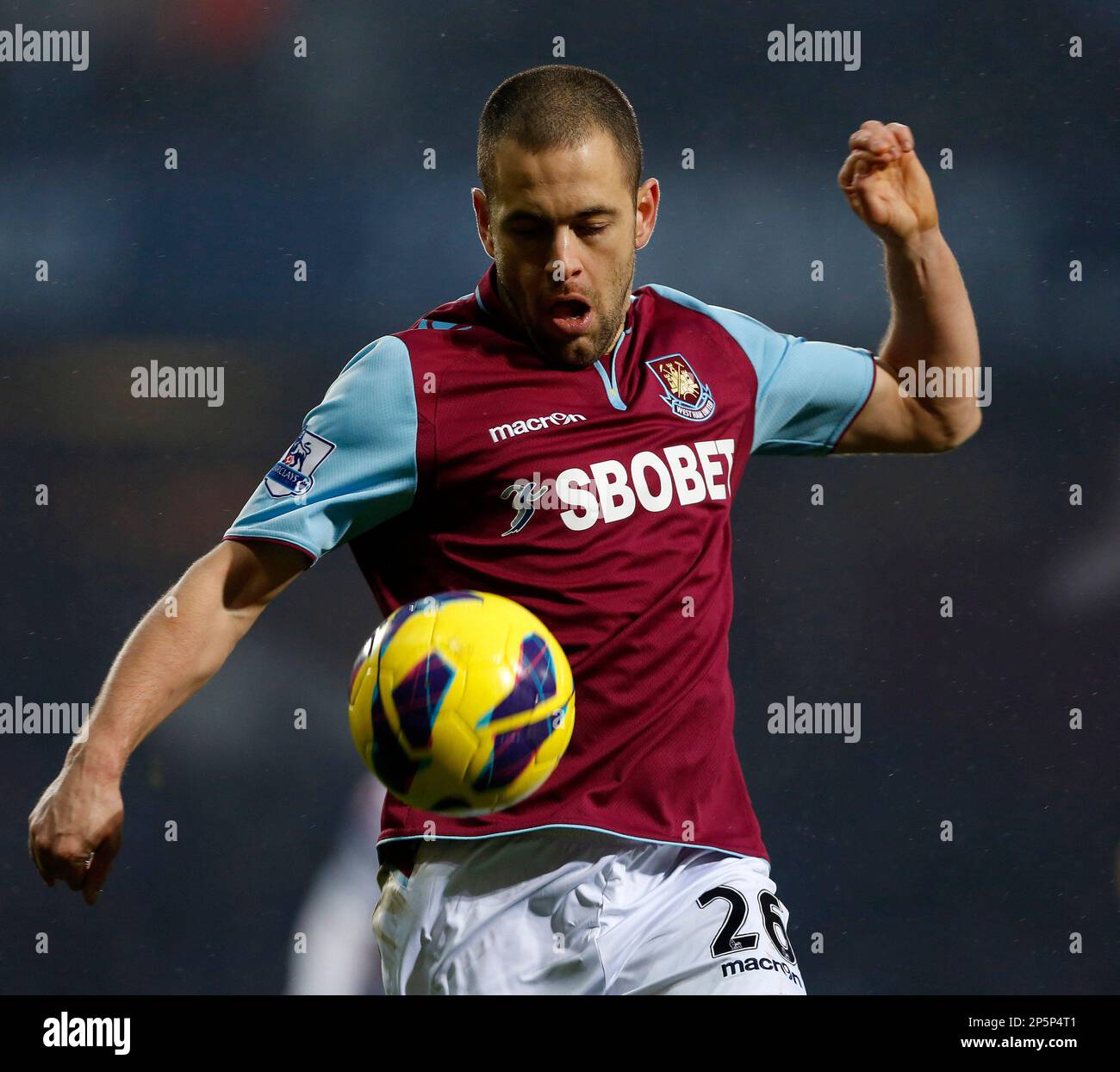 Jan. 19, 2013 - London, United Kingdom - West Ham's Joe Cole in action ...