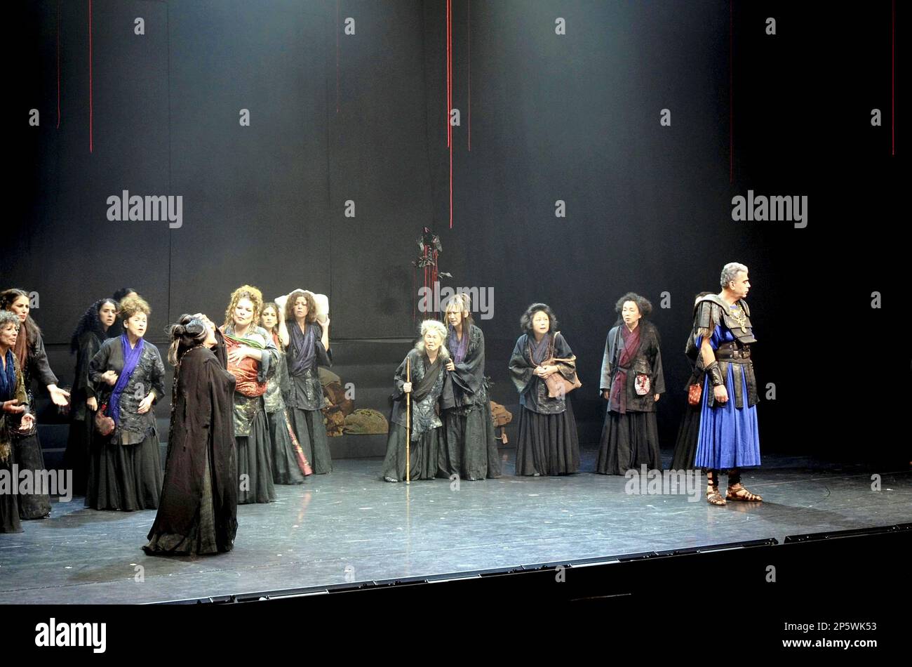 Japanese well-known theater director Yukio Ninagawa stages a ...