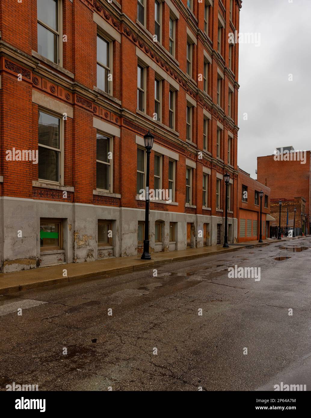 Rue vide du centre ville de cleveland Banque de photographies et d ...