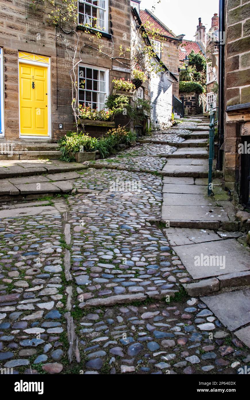 Robin Hood's Bay un petit village sur la côte est du Yorkshire, en ...