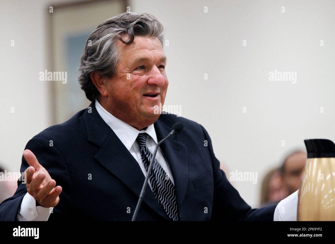 Duke Energy Board member Michael Browning testifies before the N.C ...