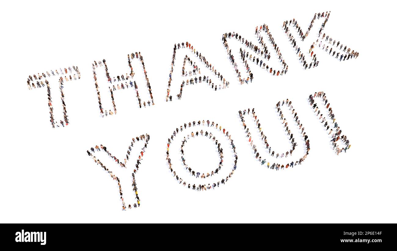 Thank you message Banque d'images détourées - Alamy
