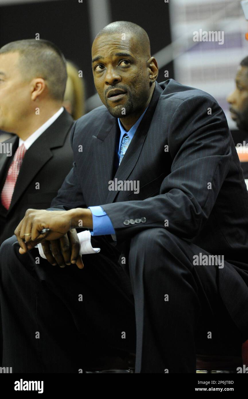 2012 MAR 08: Former UNLV and NBA player and current assistant coach ...