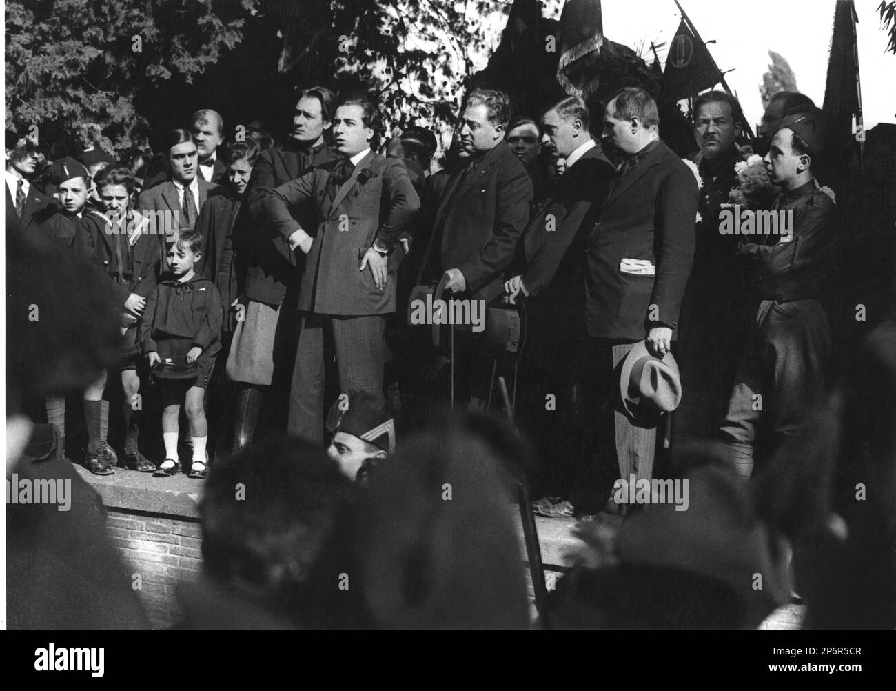 Fascismo fascista politica benito mussolini Banque d'images noir et ...