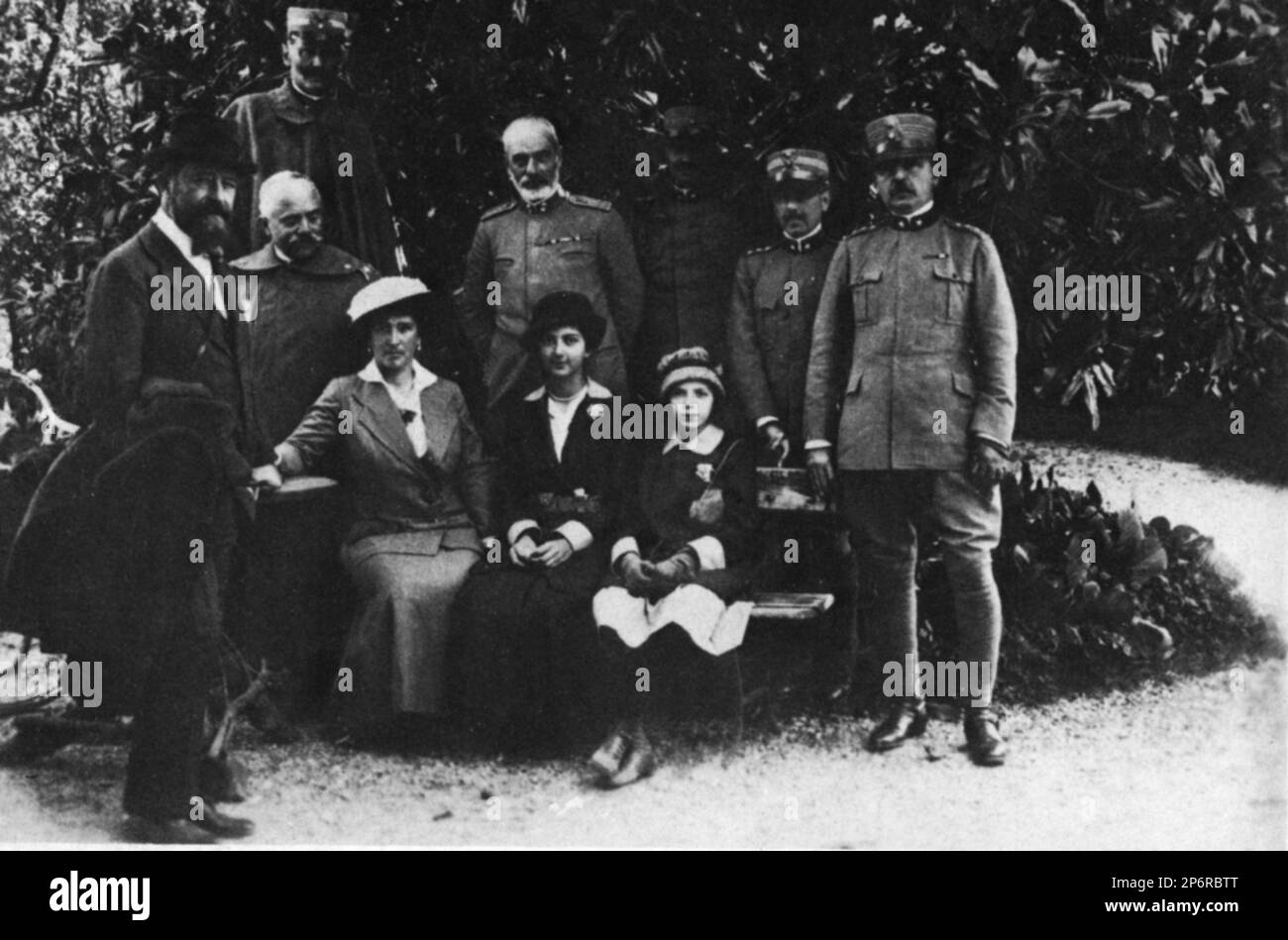 1918 , Torreano di Martignacco , Udine , Italie :la Reine d'Italie ...