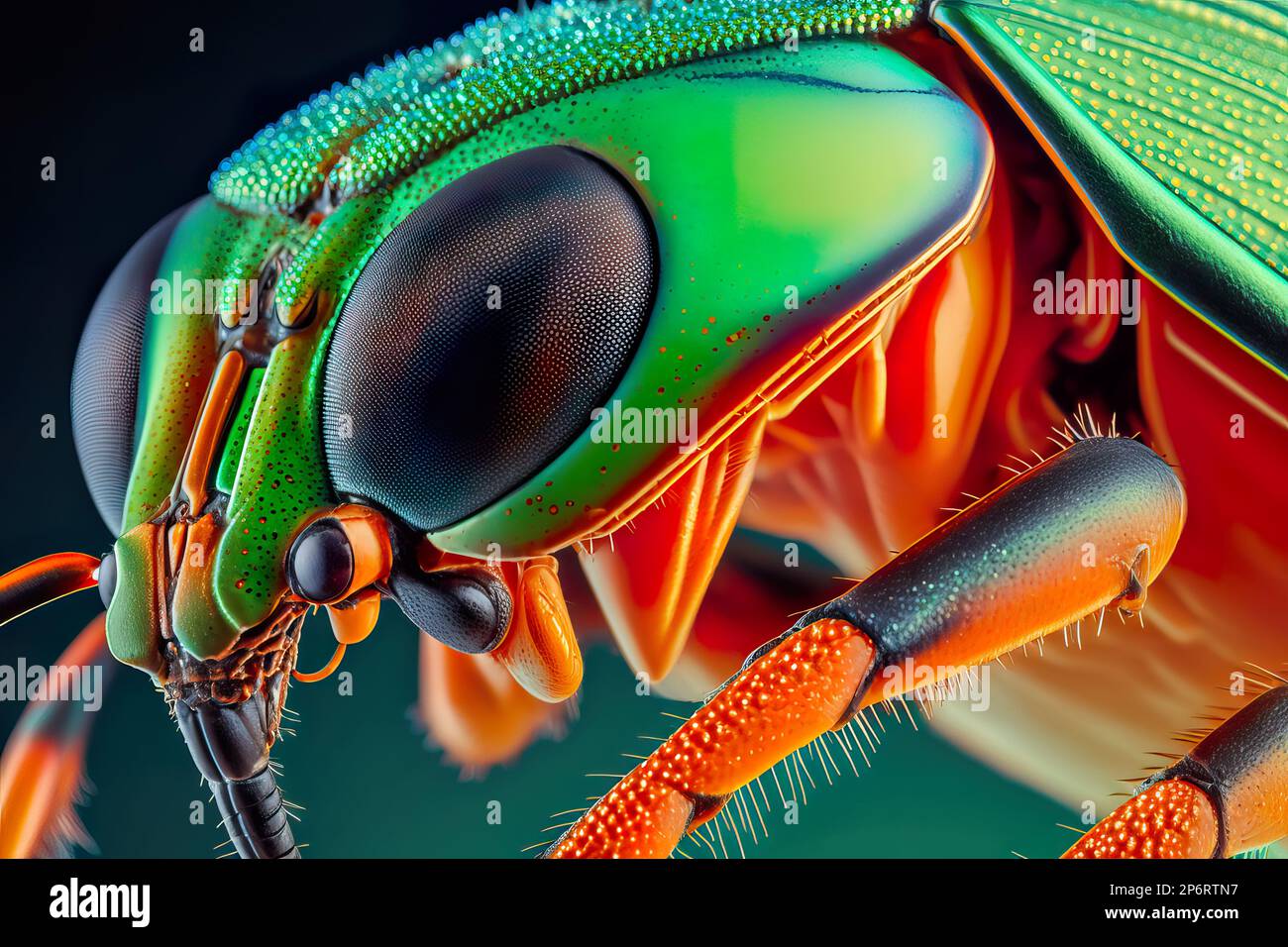 La macro photographie d'un insecte est un affichage étonnant de la ...