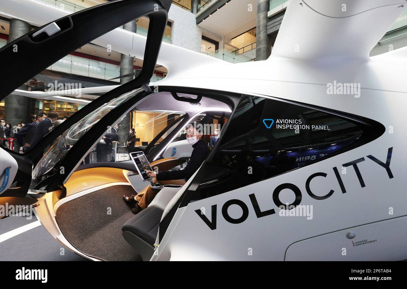 Volocopter, the pioneer of urban air mobility (UAM), shows a full-scale ...
