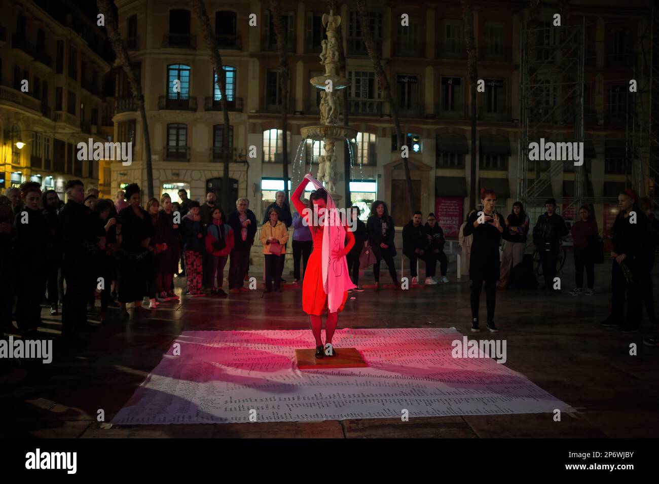 Malaga, Espagne - 07 mars 2023, la danseuse de flamenco espagnole Maria del Mar Suarez, connue ...