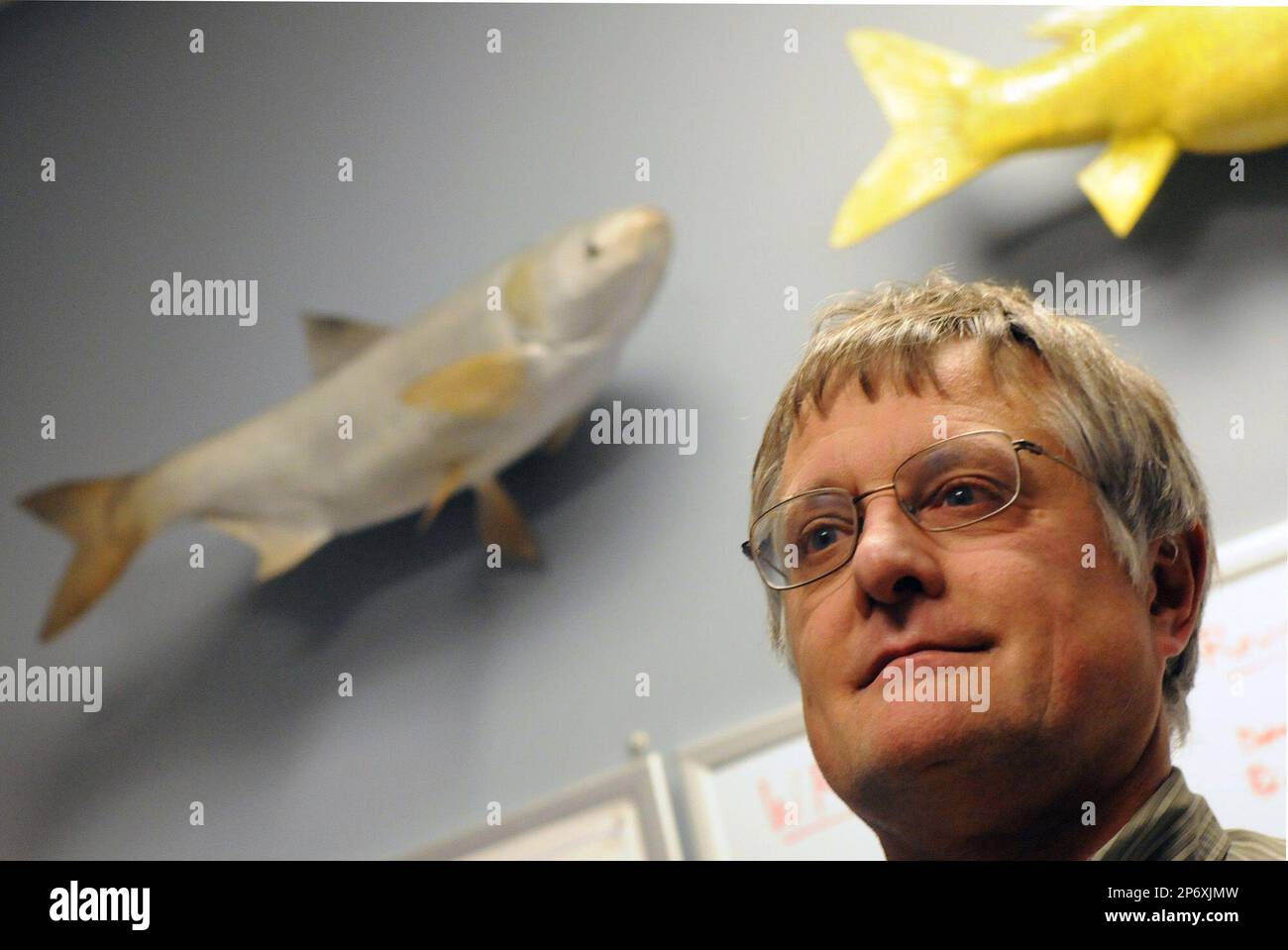 This Nov. 7, 2011 photo shows University of Minnesota biology professor ...