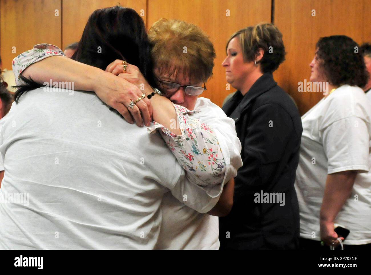 Jan Wiles, of Spaulding Township, second from left, a friend of the ...
