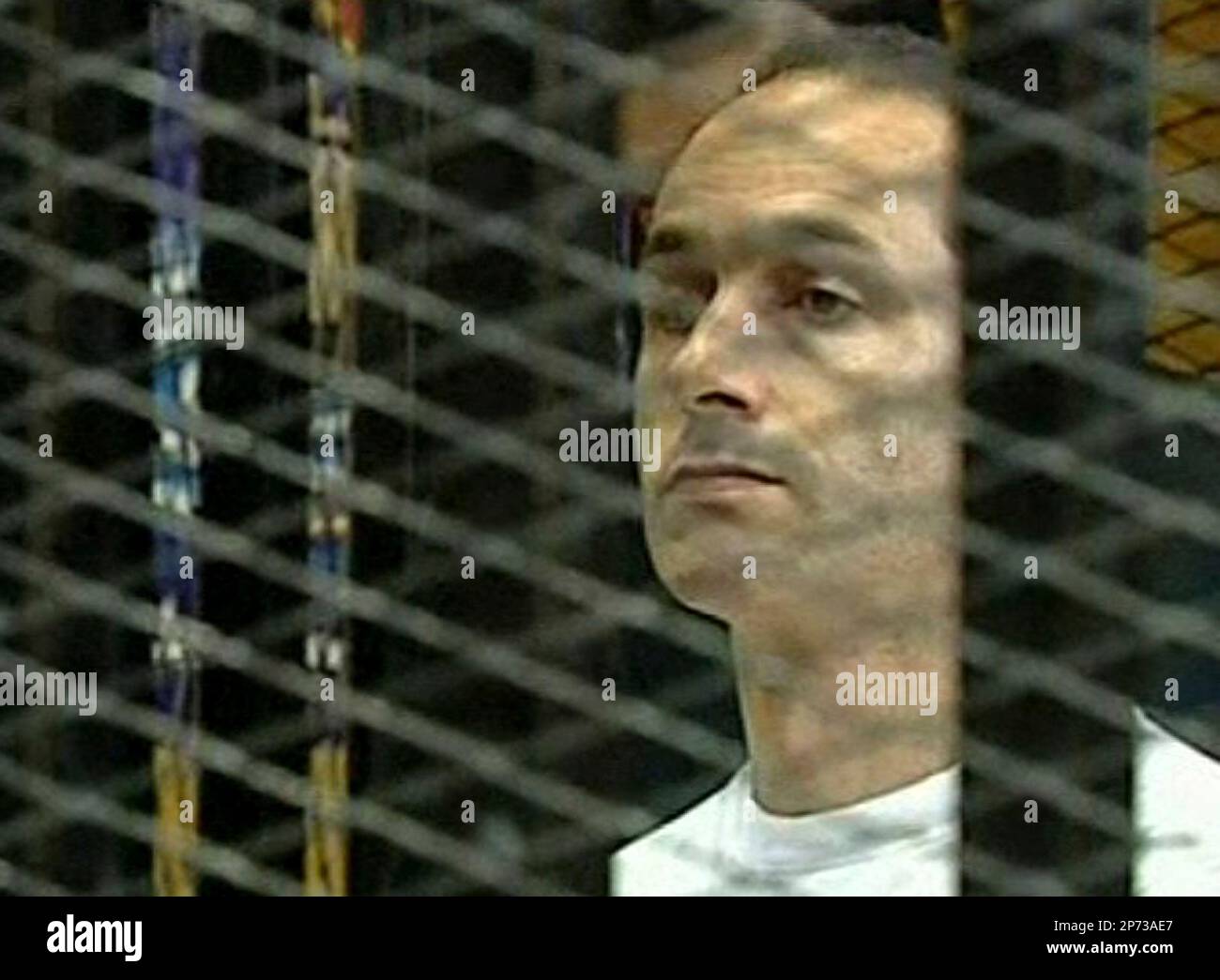 In this video image taken from Egyptian State Television Gamal Mubarak ...