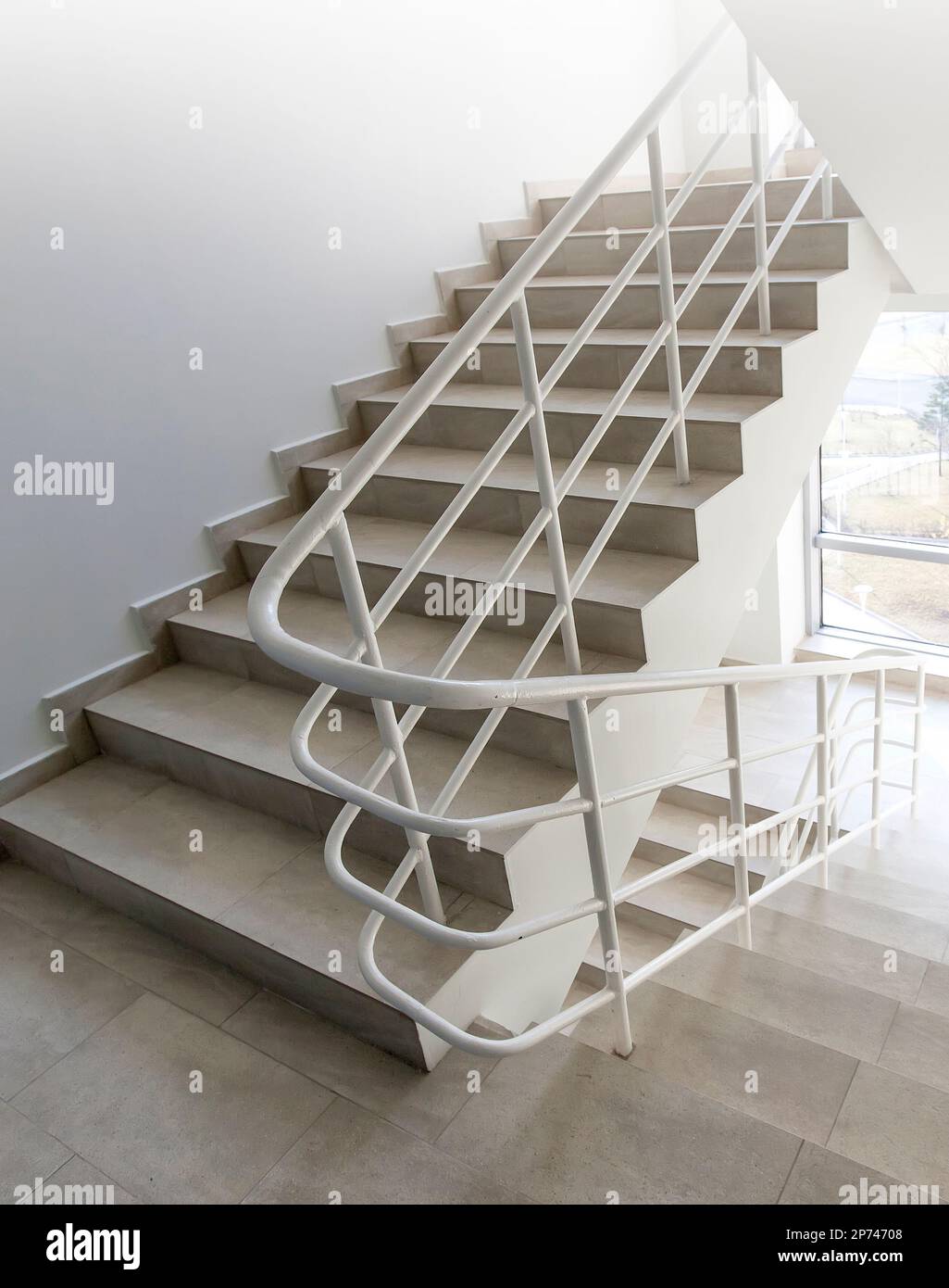 L'escalier de sortie de secours - dans l'hôtel, près de l'escalier ...