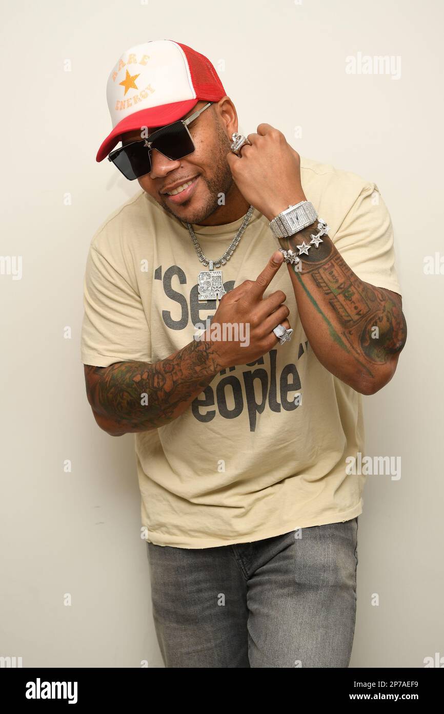 Hollywood, Floride, États-Unis. 07th mars 2023. FLO Rida visite Hits ...