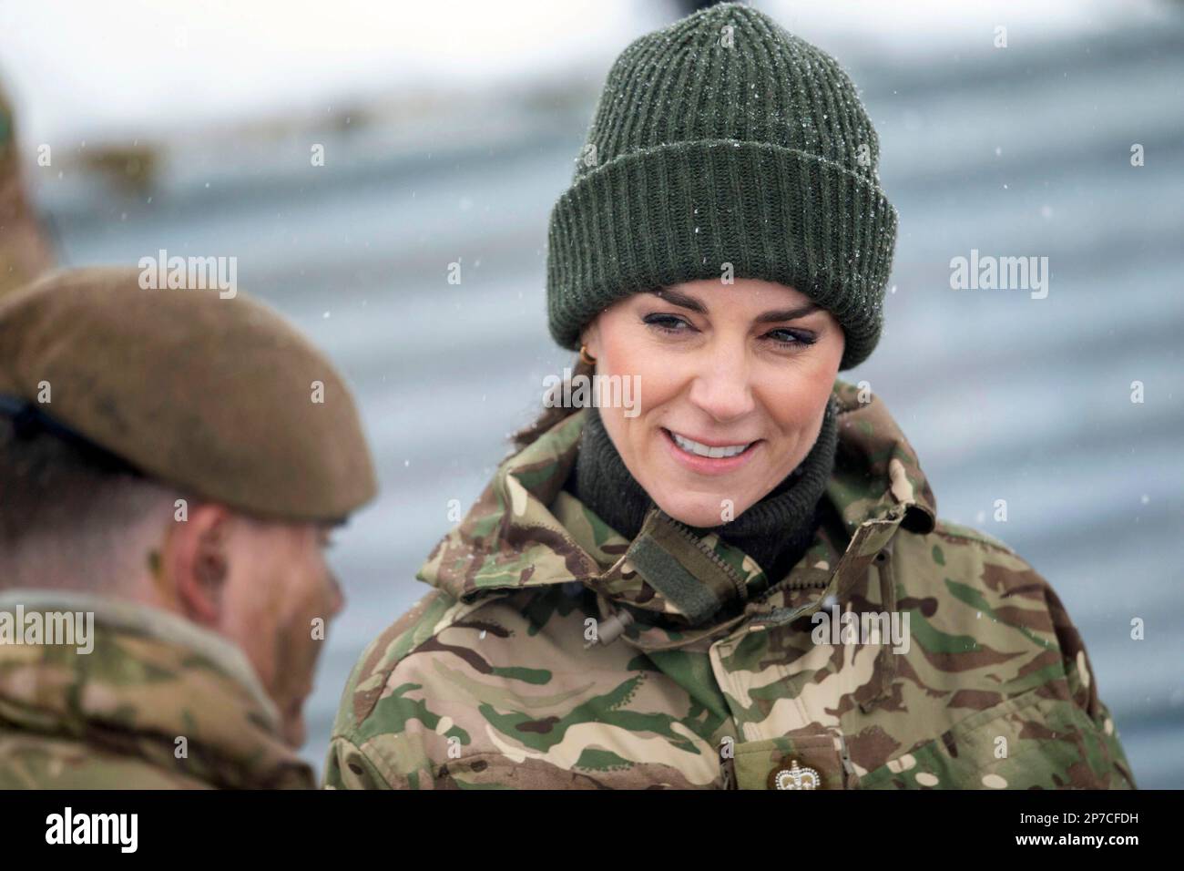 Britain's Kate, Princess of Wales, Colonel, Irish Guards, meets members ...