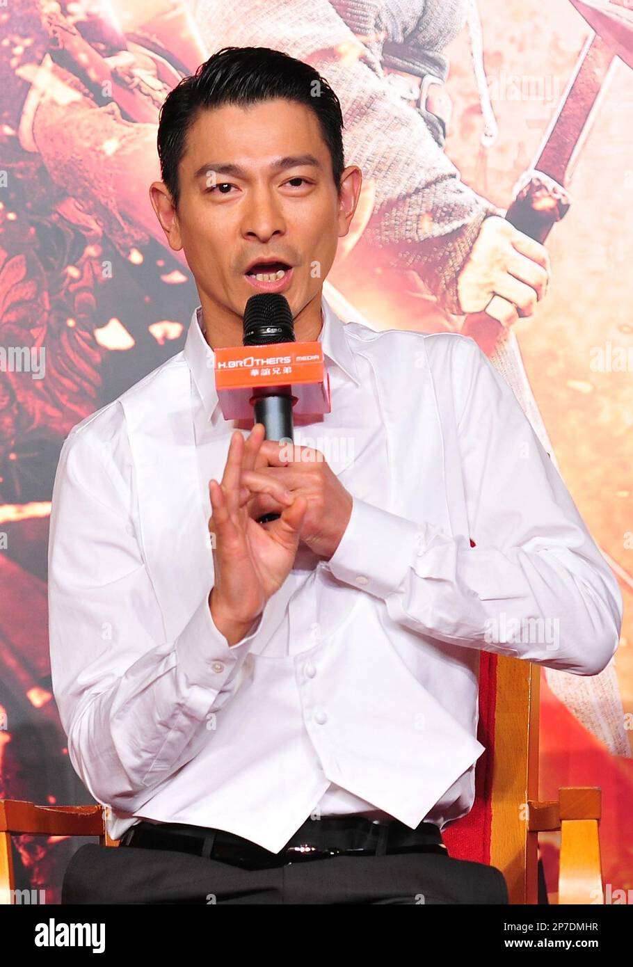 Hong Kong actor Andy Lau attends the Asia premiere of the new film ...