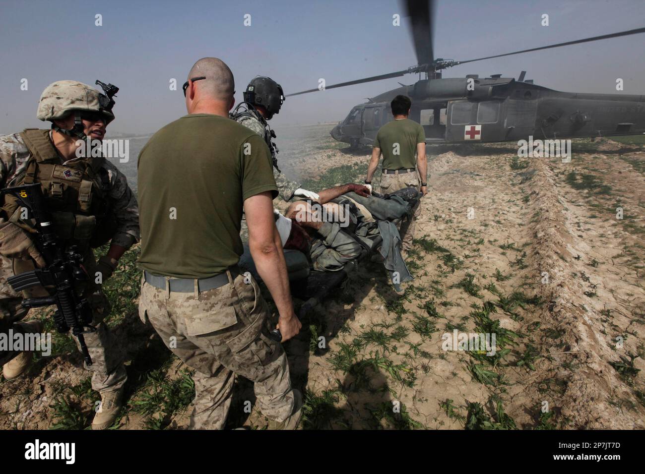 During a medevac mission by the U.S. Army's 82nd Airborne, or Task ...