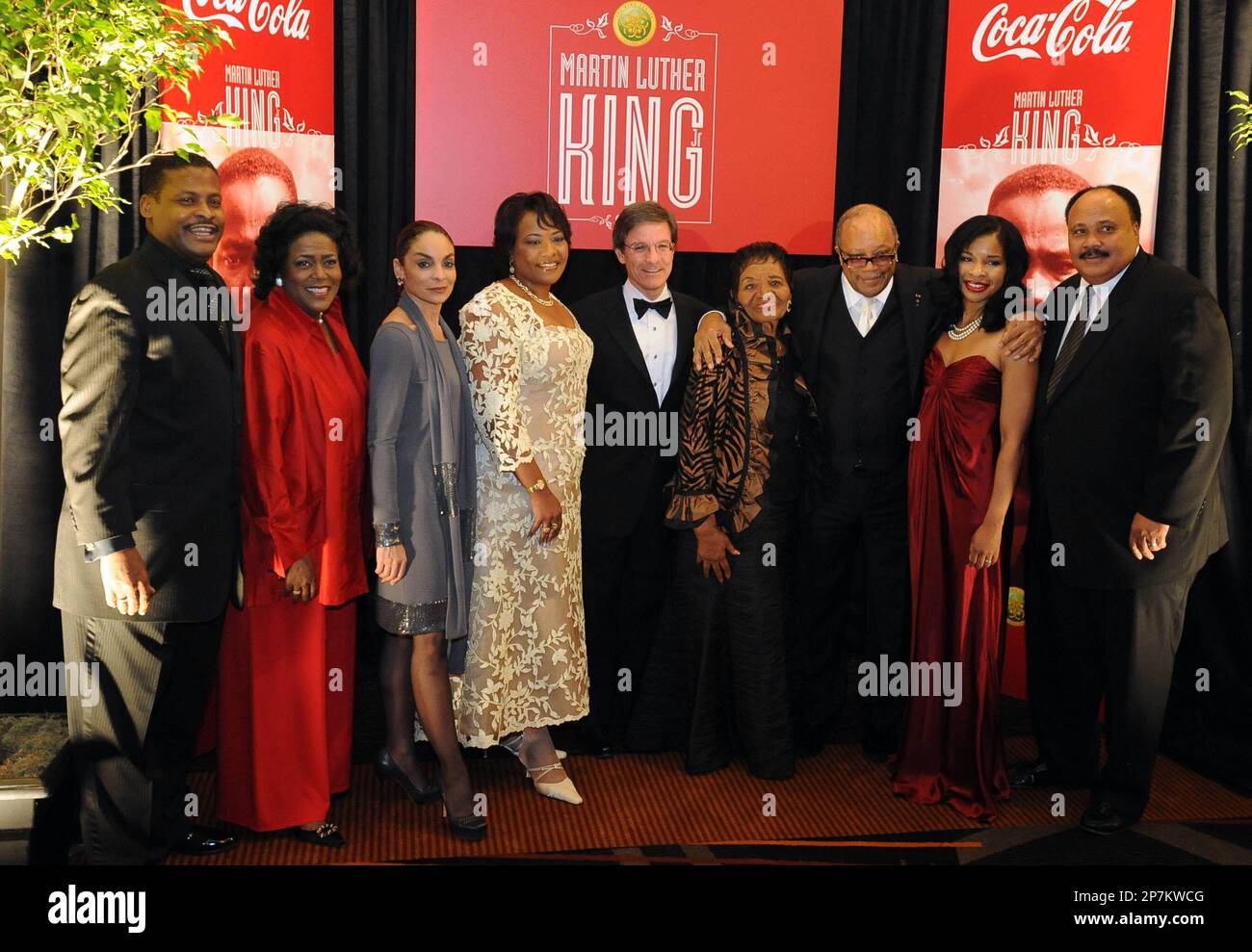 From left, Isaac Newton Farris, Jr. King Center President and C.E.O ...