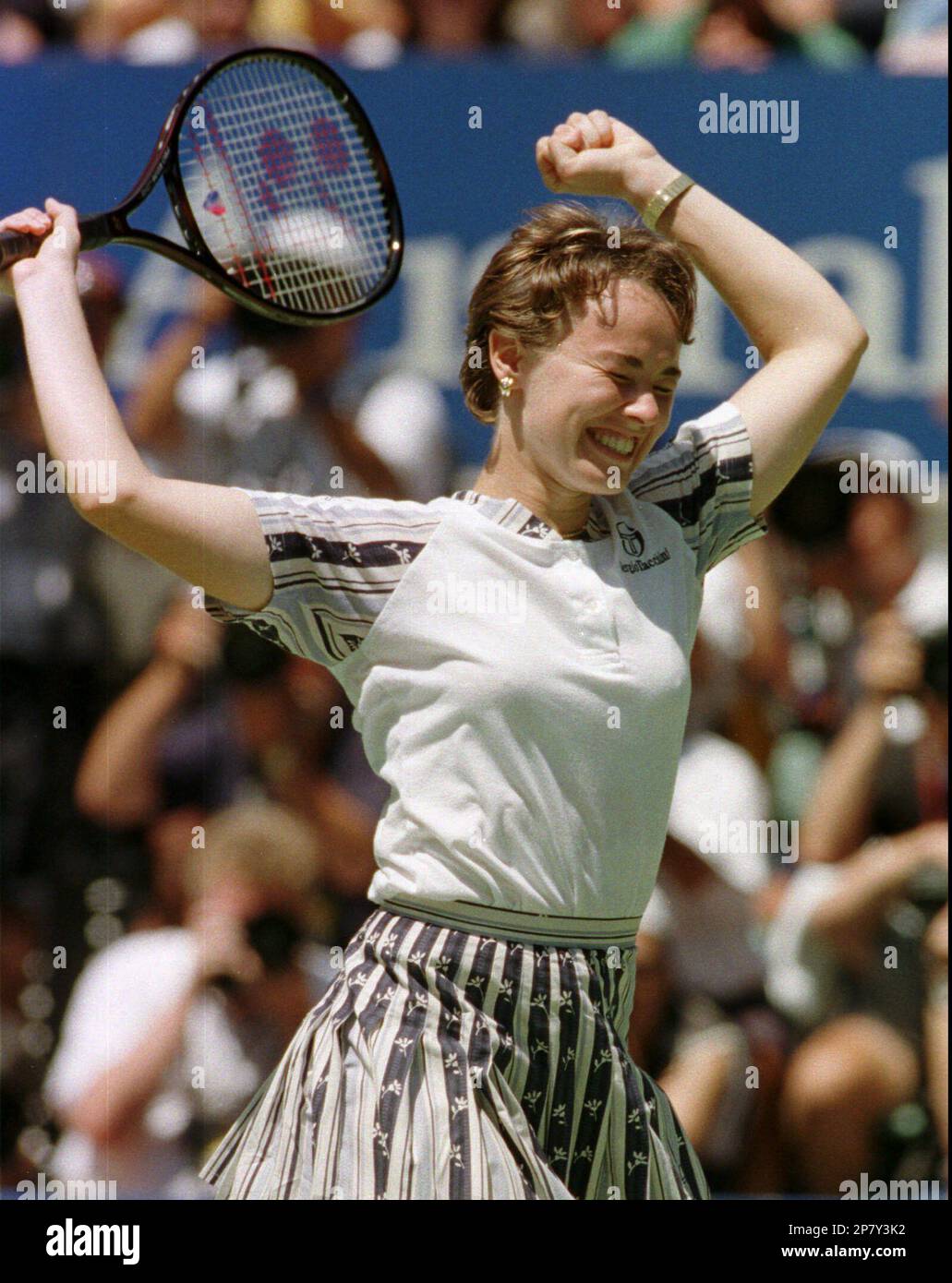 FILE -- This is a Jan. 25, 1997, file photo showing Swiss tennis player ...
