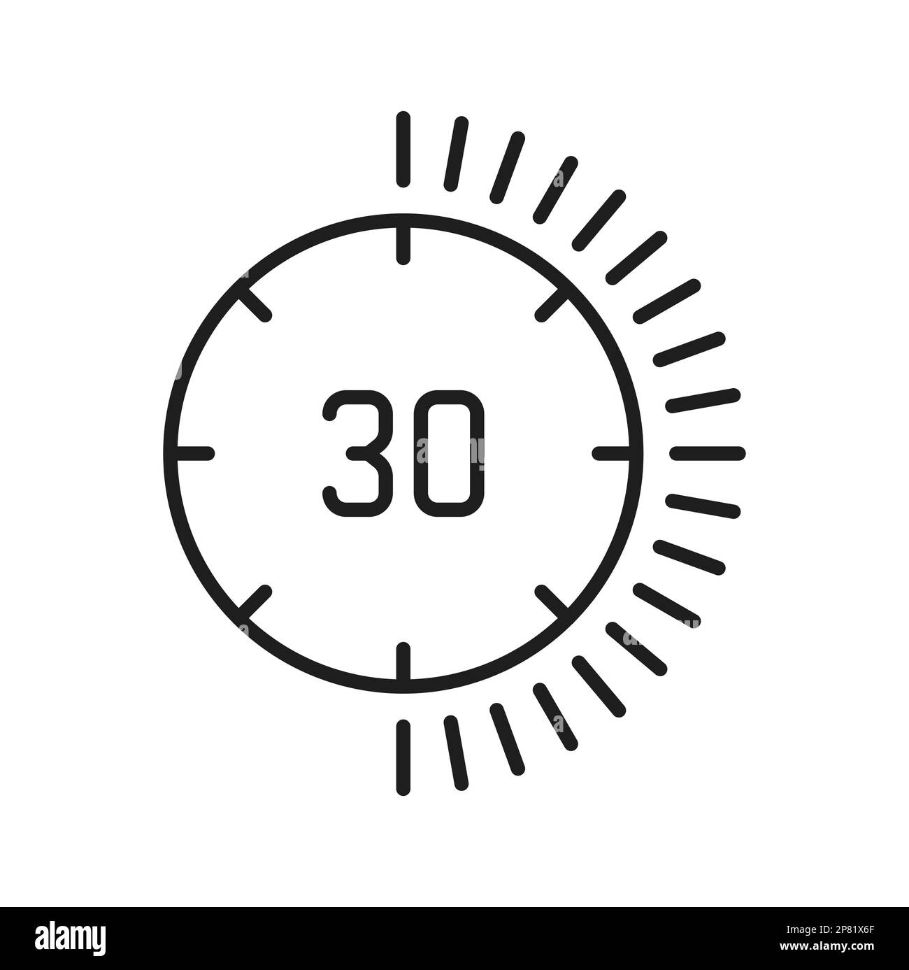 Vecteurs de vecteur icône 30 minutes Banque d'images vectorielles - Alamy