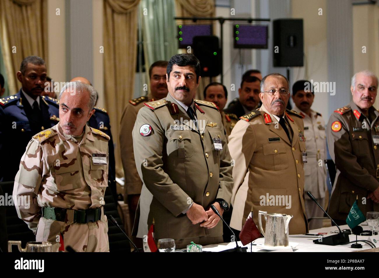 Military leaders rise at the U.S. Central Command's Gulf States Chiefs ...