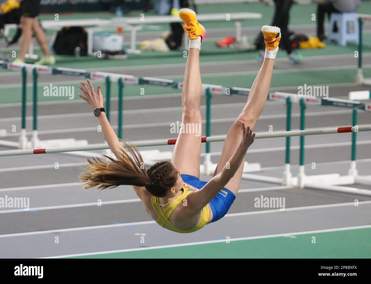 Finale de Yaroslava MAHUCHIKH de l'Ukraine High Jump Women lors des ...