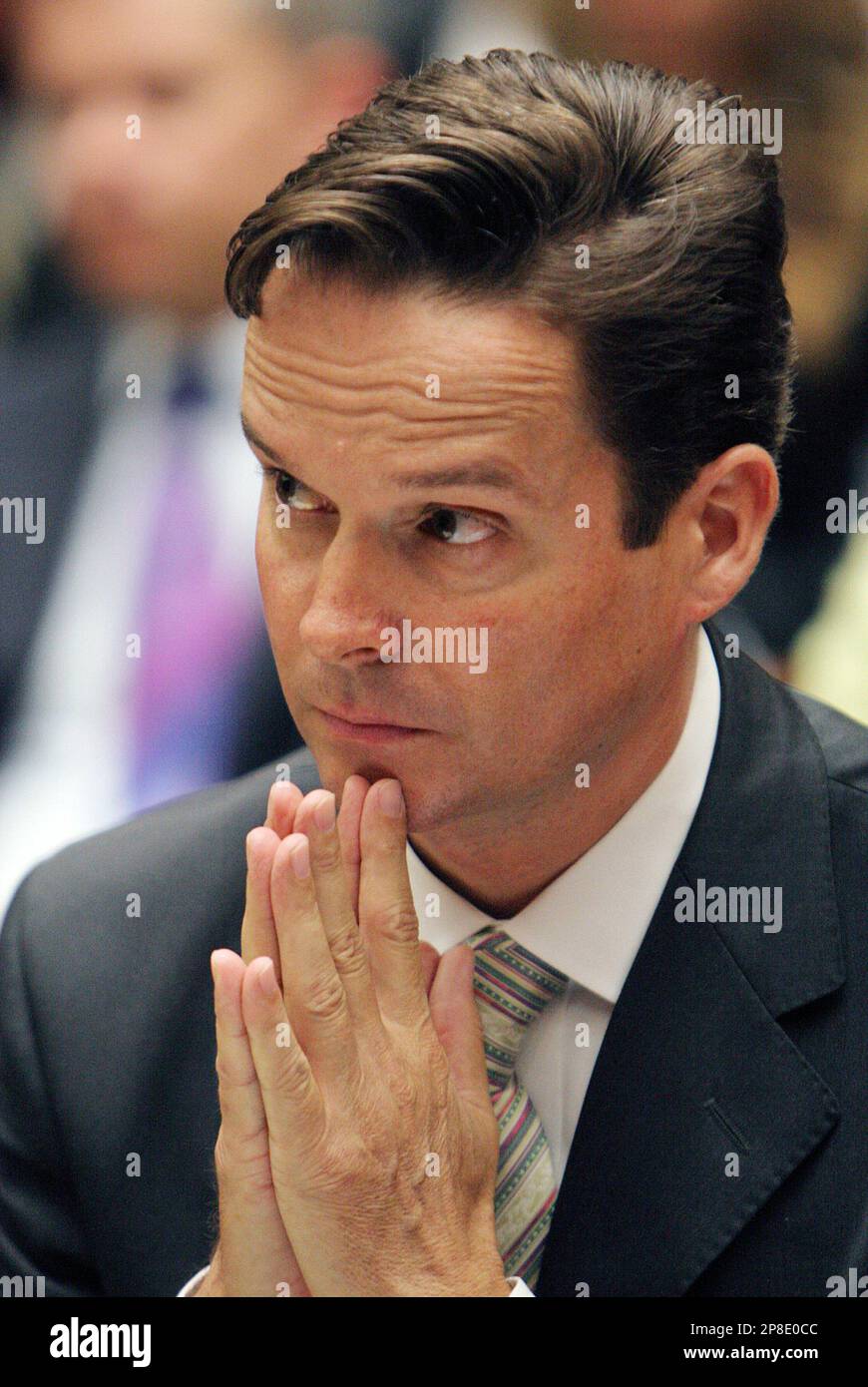 Deputy District Attorney Alan Jackson listens during music producer ...