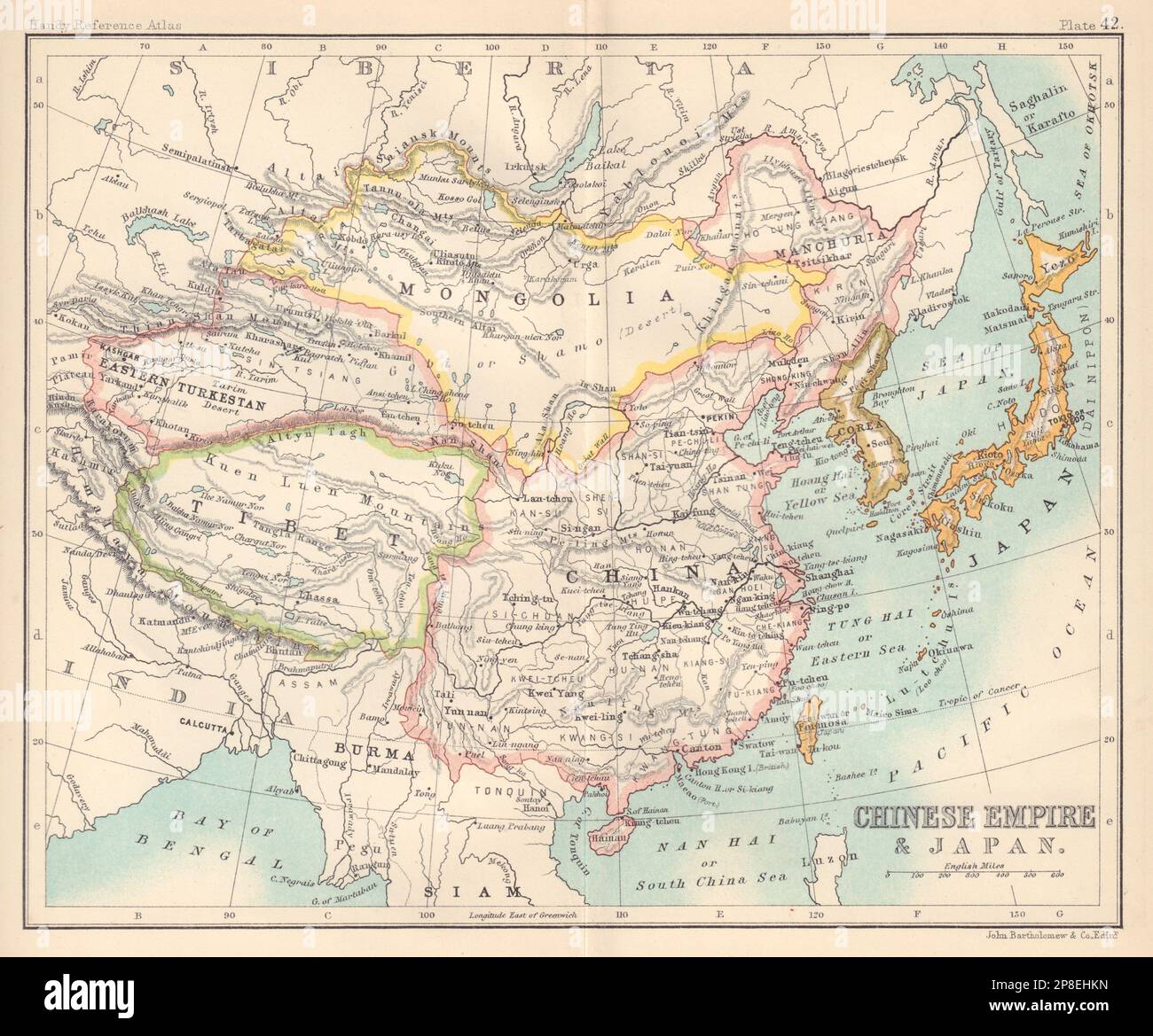 Carte de l'empire du japon Banque de photographies et d’images à haute ...