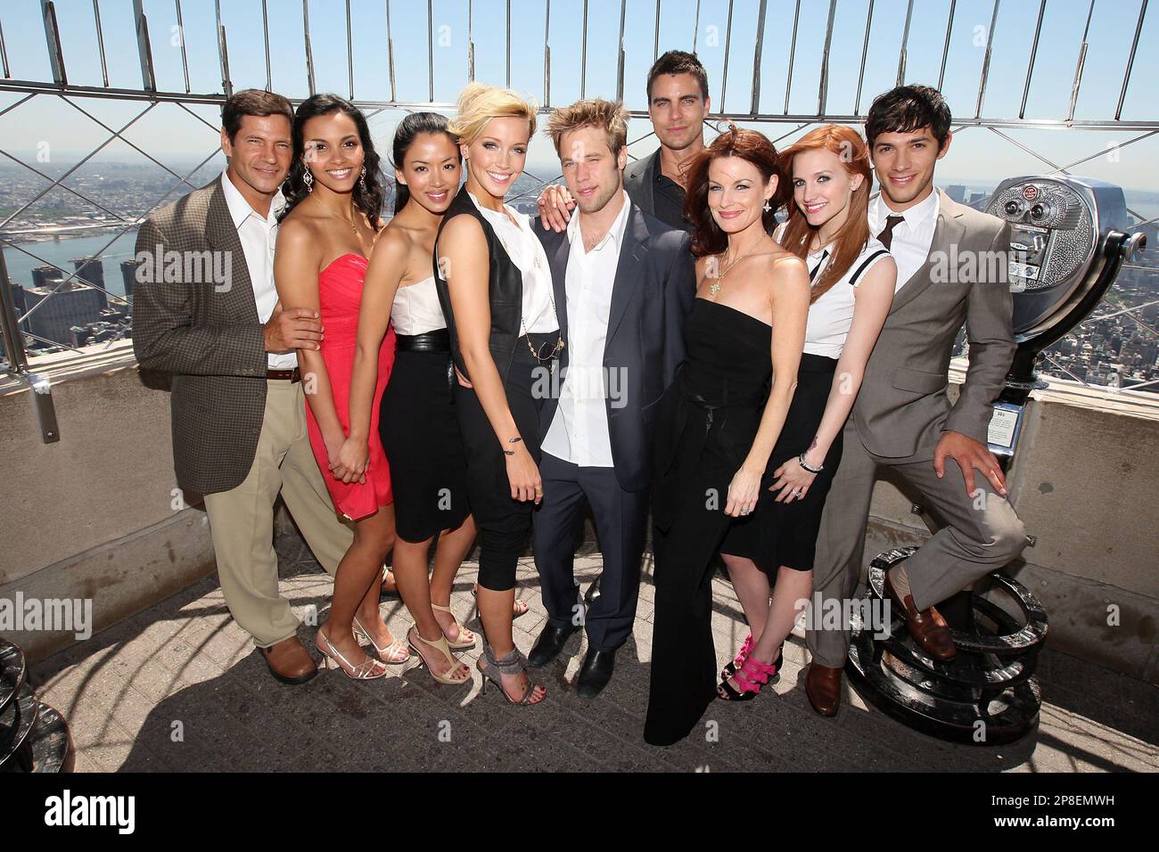In this photo provided by StarPix, the cast of the CW's new fall TV ...