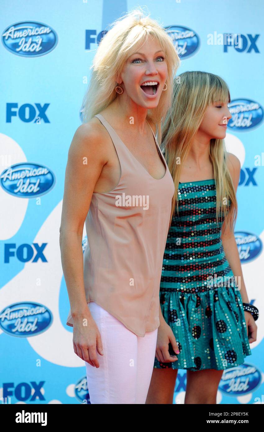 Actress Heather Locklear, left, and her daughter Ava Elizabeth arrive ...