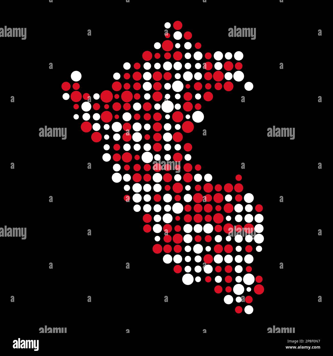Mapa de pixeles peru Banque de photographies et d’images à haute ...